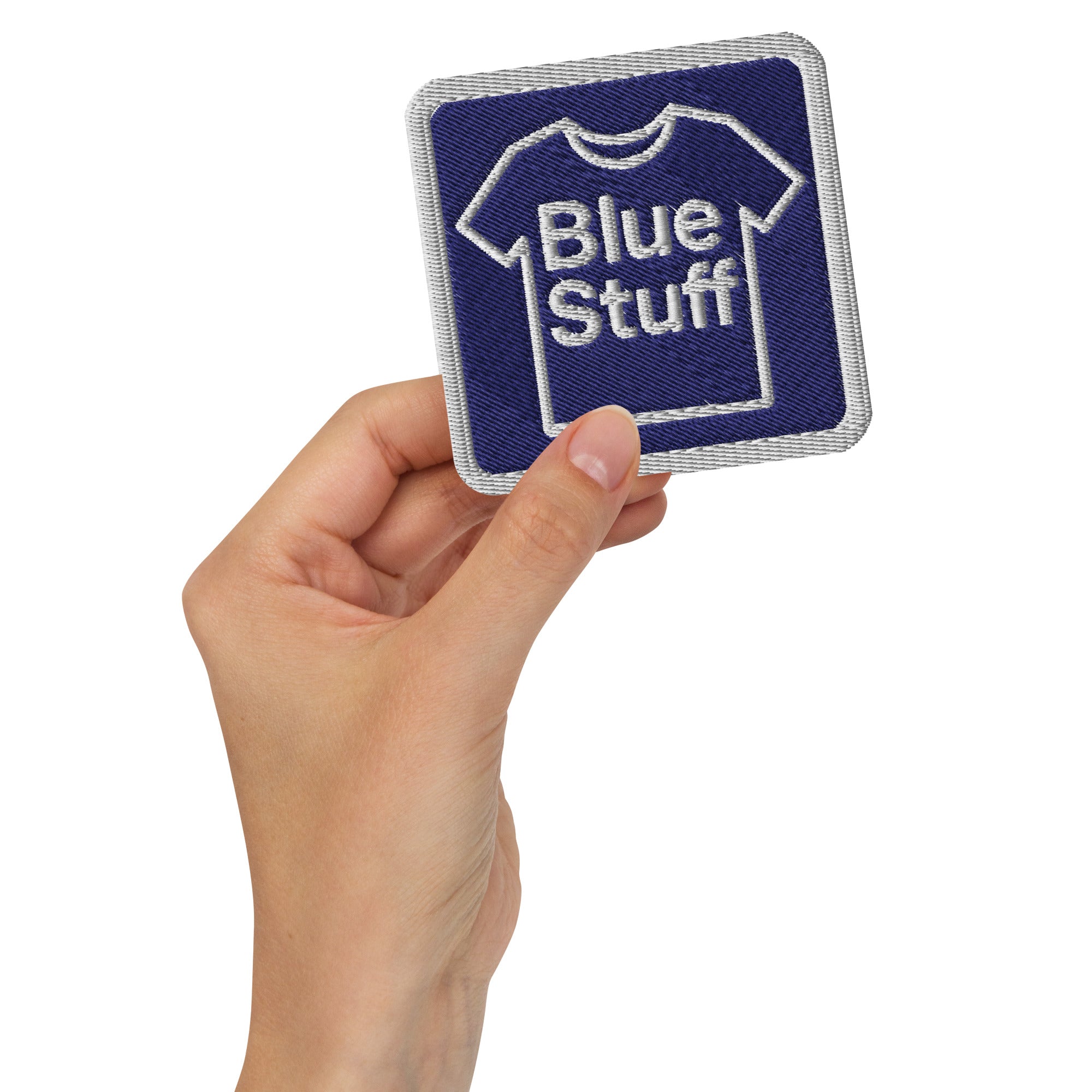 Blue Stuff Embroidered Patch 3 Inch Square – Blue Stuff Store