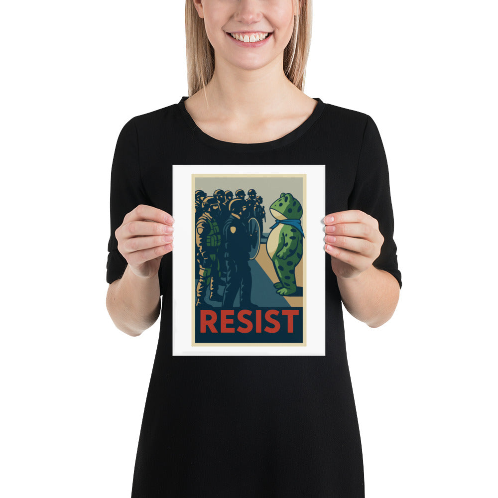 Portland Frog Resist Poster – Blue Stuff Store
