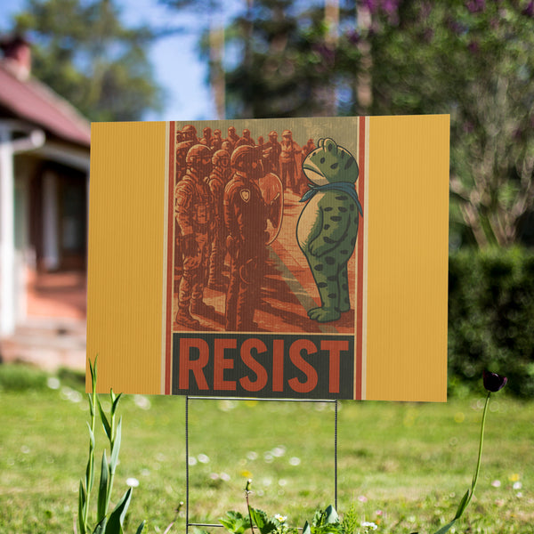 Portland Frog Resist Yard Sign – Blue Stuff Store
